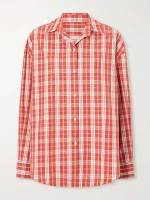 Faithfull The Brand Checked Cotton Shirt - Red