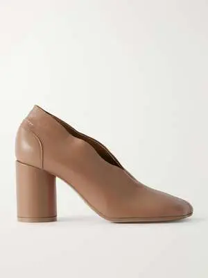MAISON MARGIELA Court 85 Leather Pumps - Camel