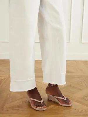 BLOUMME Pilar Recycled Thong Wedge Sandals
