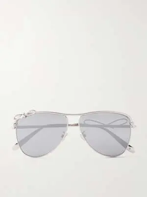 Dior Aviator-style Metal Sunglasses - Silver