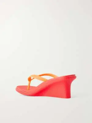 BLOUMME Recycled Wedge Thong Sandals