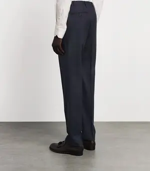 Canali Wool Slim Tailored Trousers