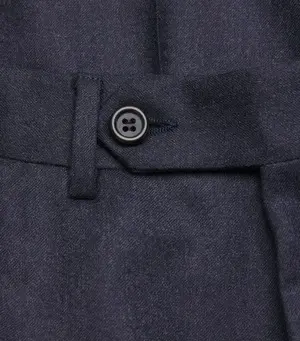 Canali Wool Slim Tailored Trousers