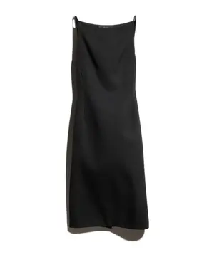 Gucci Sleeveless Square Neck Dress With Engraved Tag