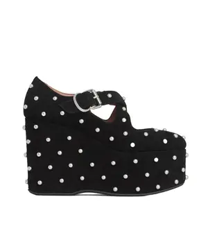 Alaïa Rivet Wedge Shoes