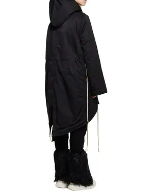 Rick Owens Drawstring-hooded Parka Coat
