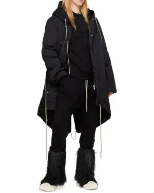 Rick Owens Drawstring-hooded Parka Coat
