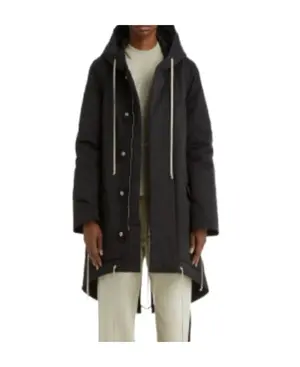 Rick Owens Drawstring-hooded Parka Coat