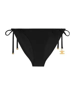 Celine Triomphe Swimsuit Bottom In Matte Jersey