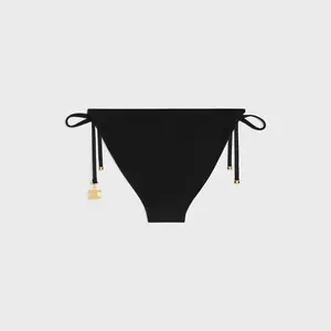 Celine Triomphe Swimsuit Bottom In Matte Jersey