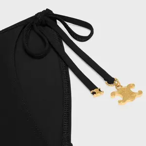 Celine Triomphe Swimsuit Bottom In Matte Jersey