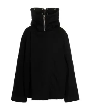 Rick Owens Hooded Down Jacket With Removable Lining