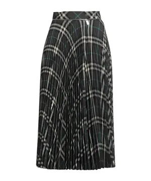 Burberry Plaid Pleated Skirt