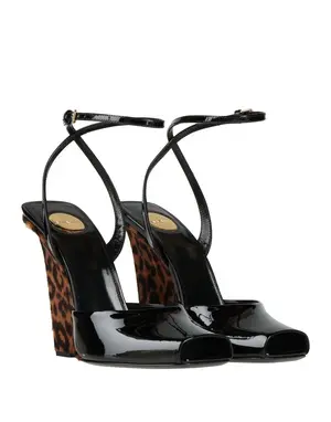 Saint Laurent Two-tone Wedge Sandals