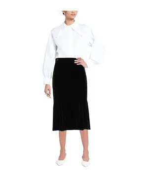 Dolce & Gabbana Velvet Midi Skirt