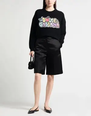 Dolce & Gabbana Wool Knit Top With Appliqués