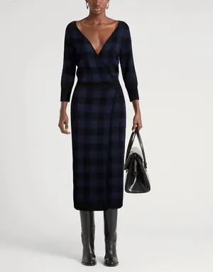 DIESEL® Slim-fit Plaid Knit Dress