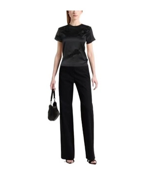 Sportmax Short Sleeve Embellished Top