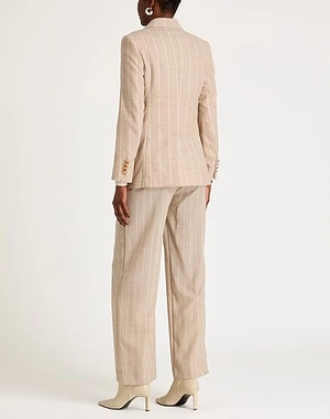 Max Mara Striped Double-breasted Blazer