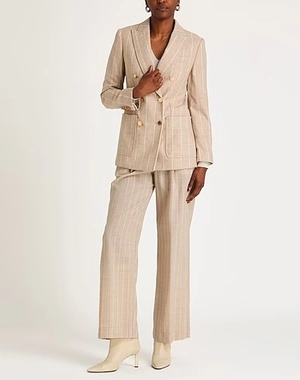 Max Mara Striped Double-breasted Blazer