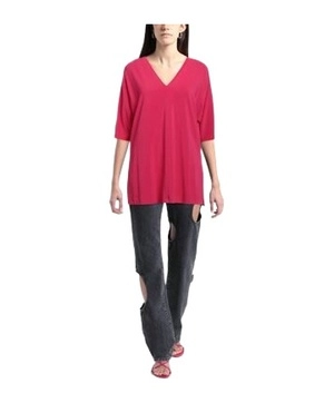 Max Mara V-neck Three-quarter Sleeve Top