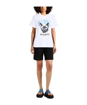 GANNI Printed T-shirt