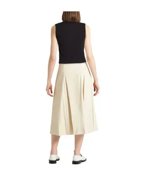 Brunello Cucinelli Ribbed Knit Sleeveless Top With Sparkling Trim