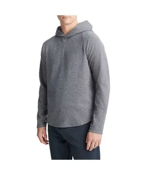 Vince Long-sleeved Hooded Pullover With Ribbed Details