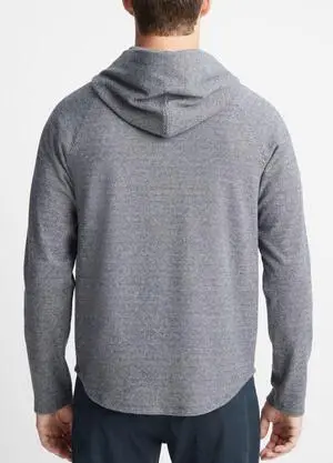 Vince Long-sleeved Hooded Pullover With Ribbed Details