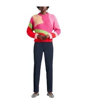Max Mara Solid Stretch Slim Pants
