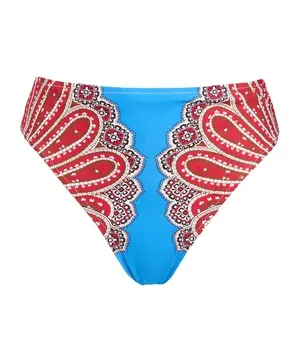 Farm Rio High-waisted Paisley Print Swim Shorts - No