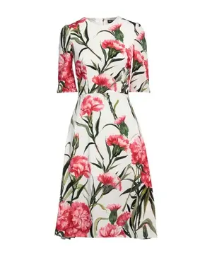 Dolce & Gabbana Floral-print Crepe Midi Dress - No