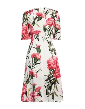 Dolce & Gabbana Floral-print Crepe Midi Dress