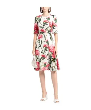 Dolce & Gabbana Floral-print Crepe Midi Dress