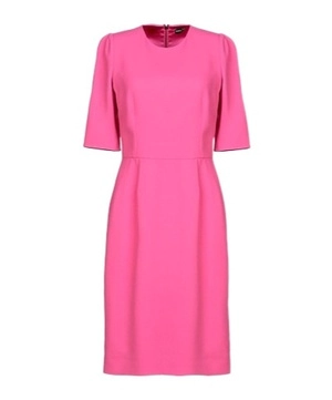 Dolce & Gabbana Crepe Short Sleeve Dress