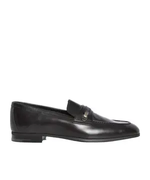 Church's Polished Leather Loafers With Metal Buckle Detail