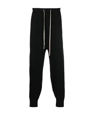Rick Owens Lace Up Sweatpants - Black