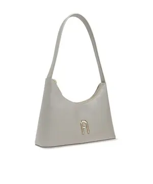 Furla Diamante Logo Plaque Mini Shoulder Bag - Grey