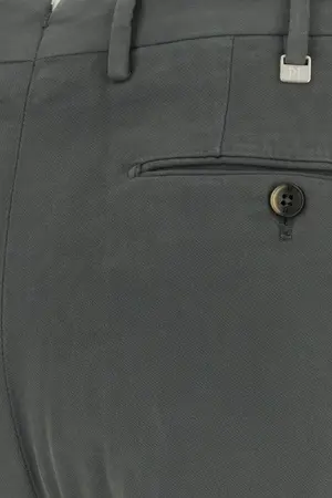 PT TORINO Tailored Stretch Cotton Blend Trousers - Grey