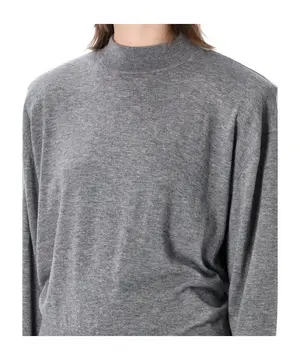 THE FRANKIE SHOP Wool-blend Ribbed Turtleneck Knit Top