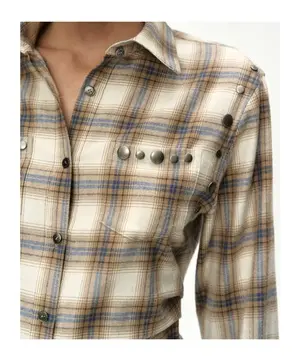 Andersson Bell Check Studded Contour Shirt