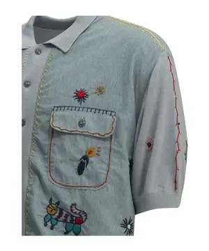 Kapital Knit X Chambray Shirt