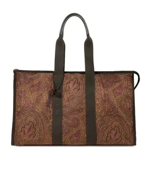Etro Maxi Arnica Travel Bag - Brown