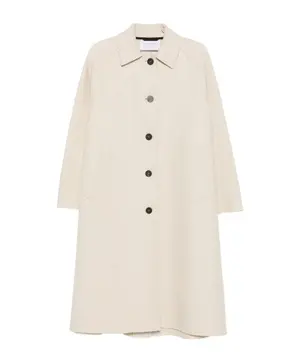 Harris Wharf London Button-fastening Raglan-sleeve Coat