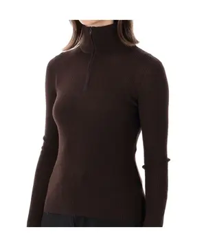 THE FRANKIE SHOP Zip-neck Knit Top - No