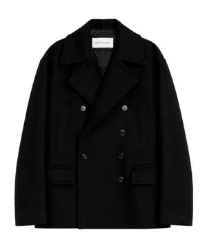 Dries Van Noten Double-breasted Wool Overcoat