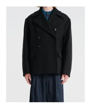 Dries Van Noten Double-breasted Wool Overcoat