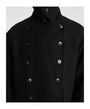 Dries Van Noten Double-breasted Wool Overcoat
