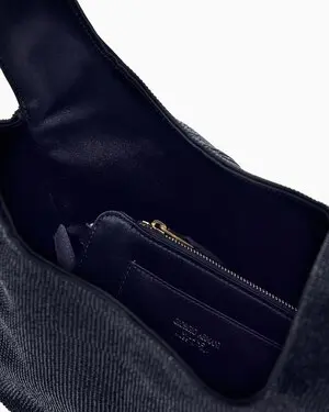 Giorgio Armani Handbag In Viscose And Silk Satin With Rhinestones