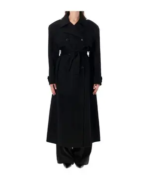 THE FRANKIE SHOP Double-breasted Belted Coat